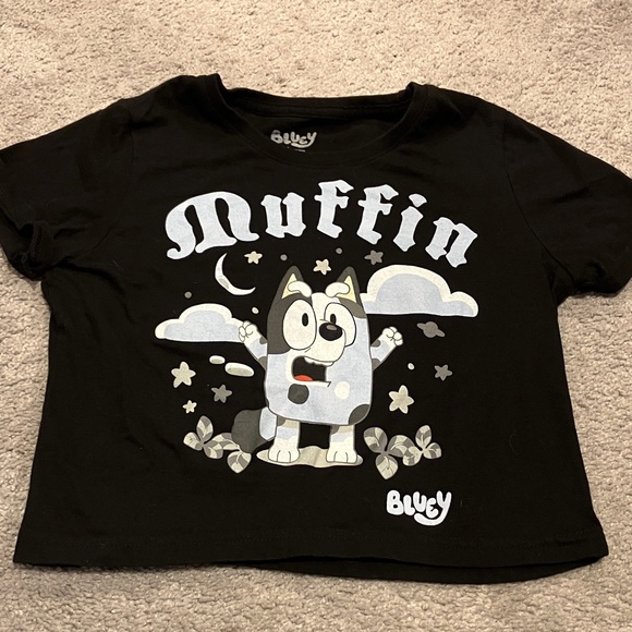 Bluey | Shirts & Tops | Bluey Muffin Crop Top Tshirt | Poshmark